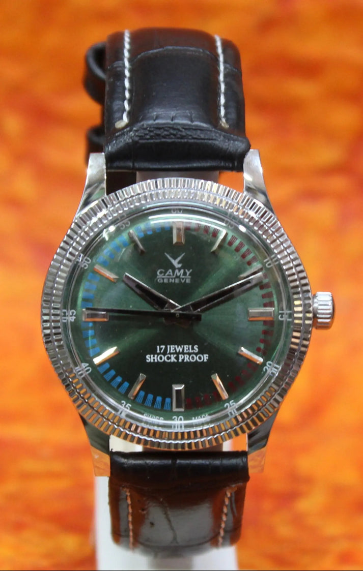 Vintage Wristwatch Camy Geneva 17 Jewels FHF ST96 Mechanical – Genuine ...